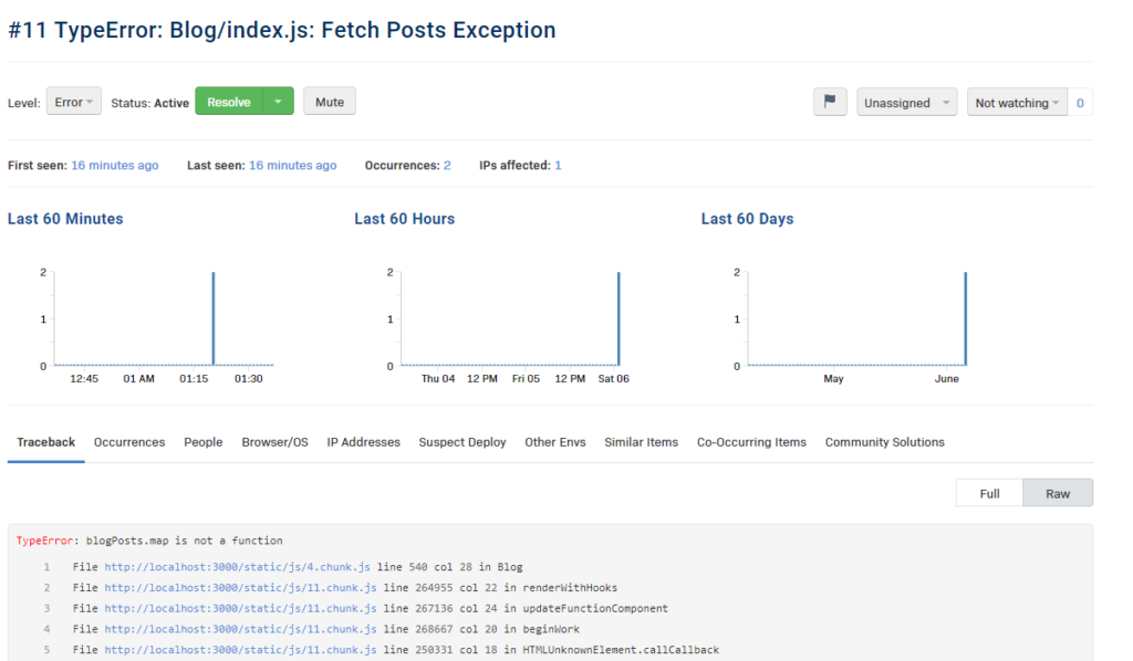 Dave Richardson > my blog | Logging errors in React with Rollbar